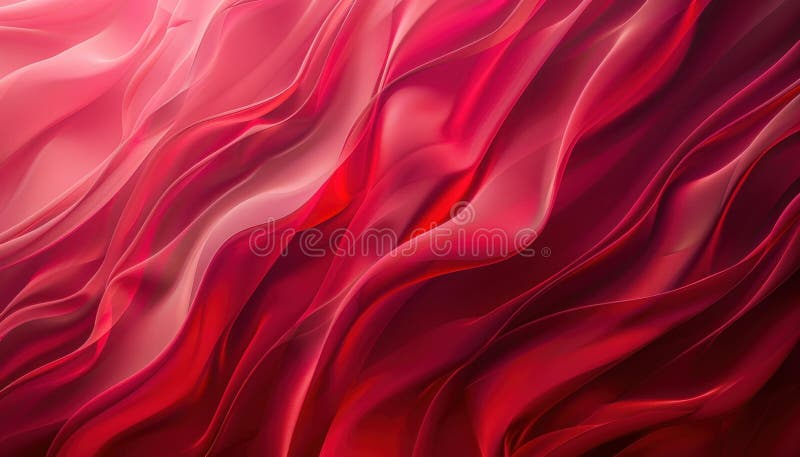 Abstract Red Wavy Fabric Texture Background Stock Illustration ...