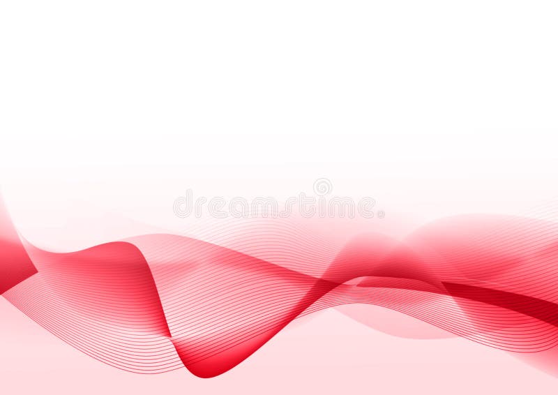 Abstract red wavy lines stock illustration. Illustration of white - 9297258
