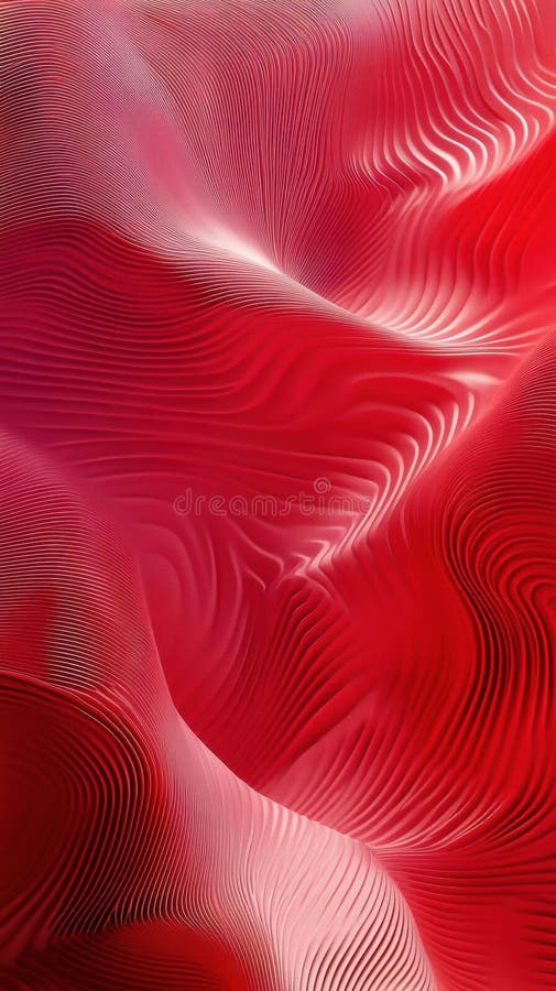 Abstract Red Wavy Lines Background Stock Image - Image of flowing ...