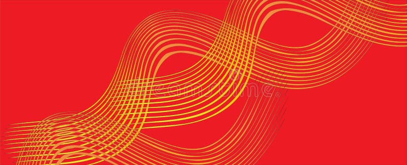 Abstract Red Wavy Lines Background Stock Illustration - Illustration of ...