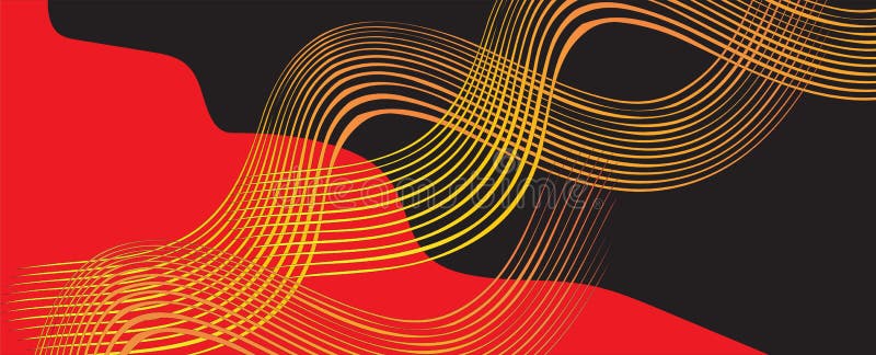 Abstract Red Wavy Lines Background Stock Illustration - Illustration of ...