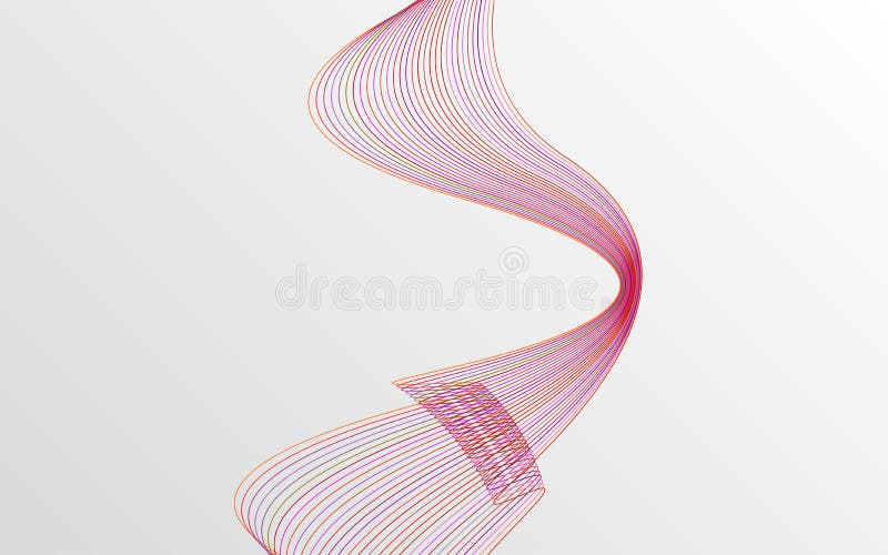 Abstract Red Wavy Lines Background Stock Vector - Illustration of ...