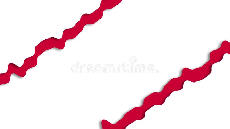 Abstract Red Wavy Lines on White Background Stock Video - Video of flow ...