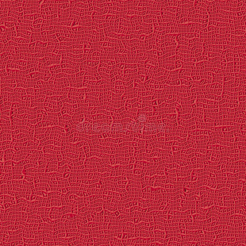 Abstract Red Wavy Red Illusion Distorted Squares Stock Illustration ...