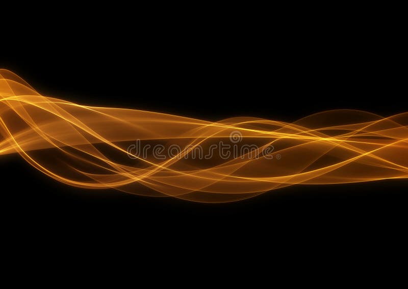 Abstract Red Wavy Smoke Flame Over Black Background Stock Illustration ...