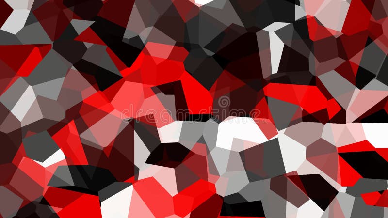 Abstract Red and White Background with Geometric Shapes Animation ...