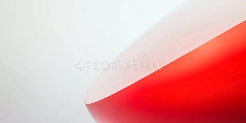 Abstract Red and White Background with a Smooth Curved Gradient Design ...