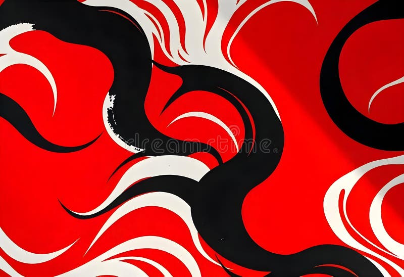Abstract Red White and Black Background Resembling Flames Creating a ...
