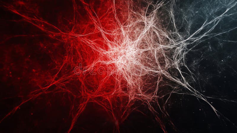 Abstract Red White Black Network Energy Background Stock Illustration ...