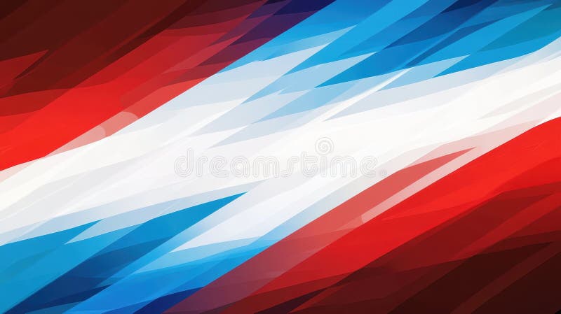 Abstract Red White and Blue Diagonal Geometric Pattern Background ...