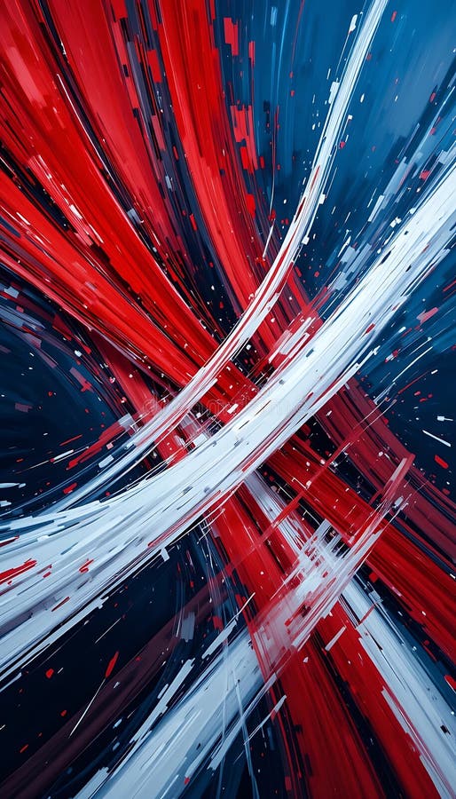 Abstract Red White and Blue Lines Design for Modern Backgrounds Stock ...