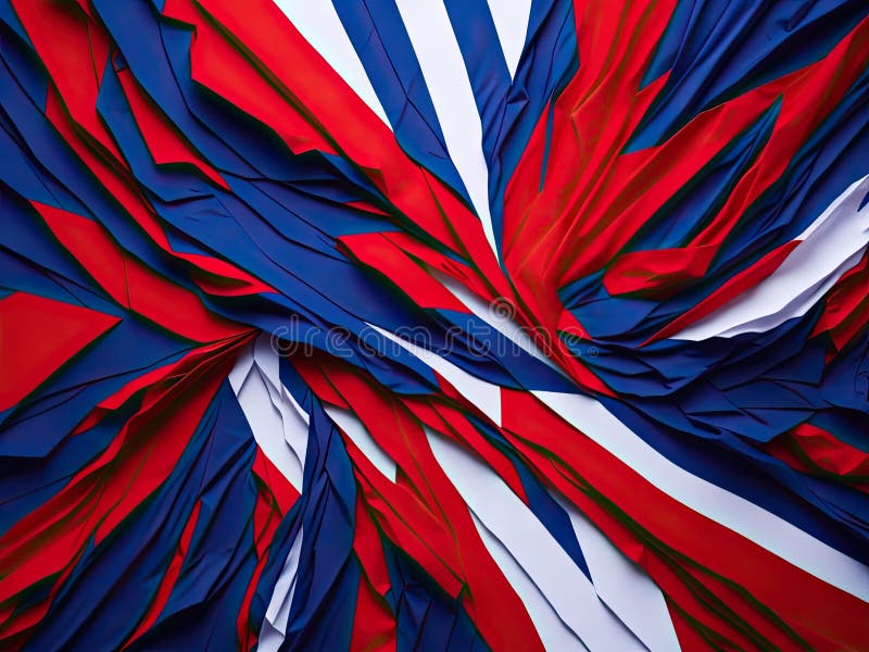 Abstract Red White and Blue Patriotic Background. Ai Generative Stock ...