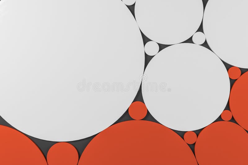 Abstract Red and White Circle Pattern Background Stock Illustration ...
