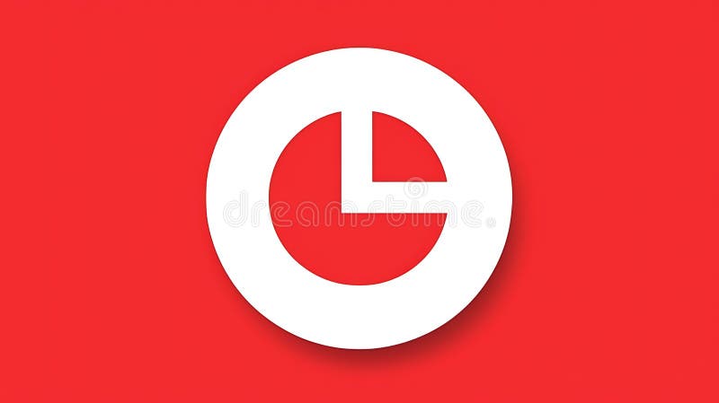Abstract Red and White Circular Graphic Design Stock Illustration ...