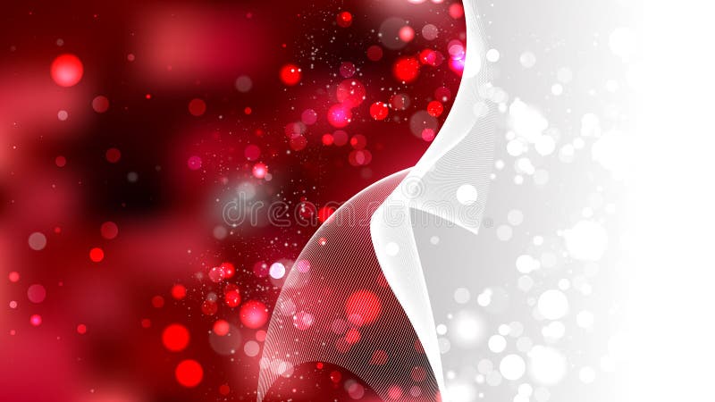 Abstract Red and White Defocused Lights Background Design Stock Vector ...
