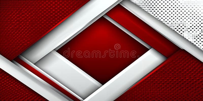 Abstract Red and White Geometric Design Modern Background Diagonal ...