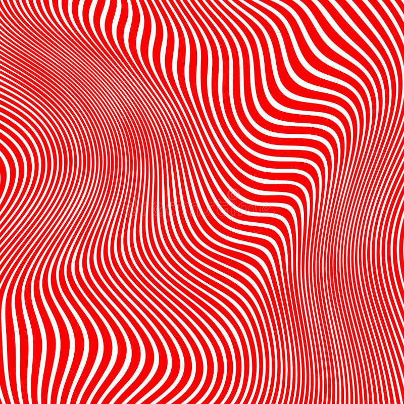 Abstract Red and White Geometric Stripes.hypnosis Spiral.Seamless Black ...