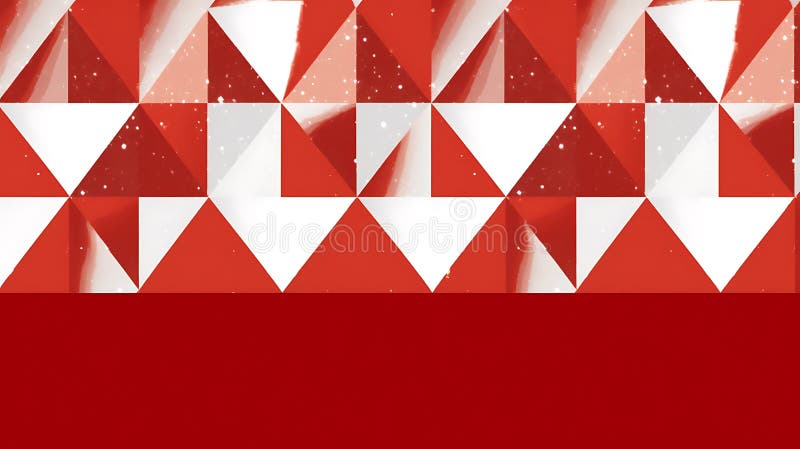 Abstract Red and White Geometric Triangle Pattern Design Stock ...