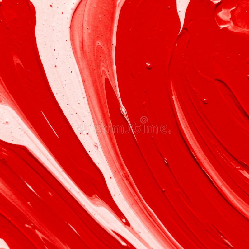 Abstract Red and White Paint Swirl Texture Stock Illustration ...