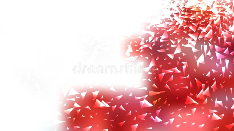 Abstract Red and White Scattered Triangle Background Stock Vector ...