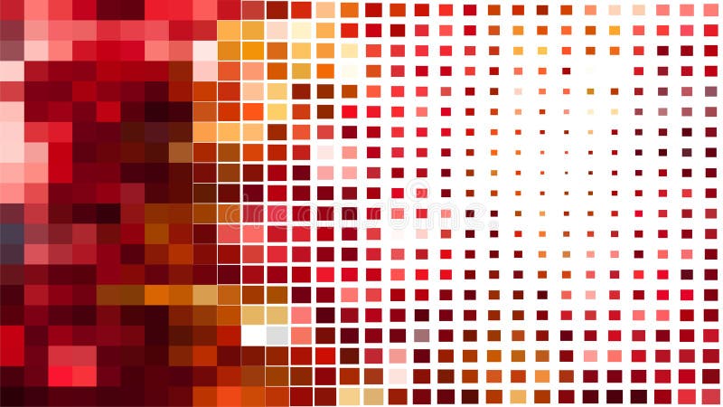 Abstract Red and White Square Pixel Mosaic Background Image Stock ...