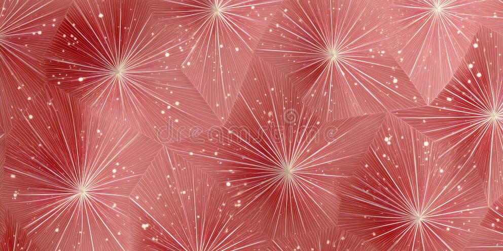 Abstract Red and White Starburst Pattern with Textured Background Stock ...