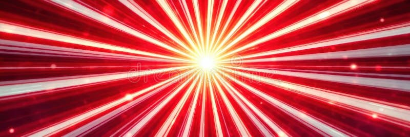 Abstract Red White Striped Sunburst, Radiating Energy , Abstract ...