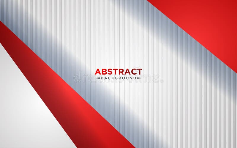Abstract Red and White Triangle Overlapping Layers Geometric Background ...