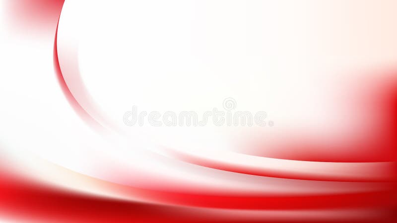 Abstract Red and White Wave Background Stock Vector - Illustration of ...