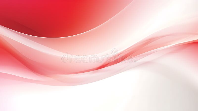 Abstract Red and White Wave Background Design Stock Illustration ...
