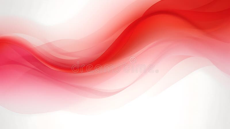 Abstract Red and White Wave Design Background Stock Illustration ...