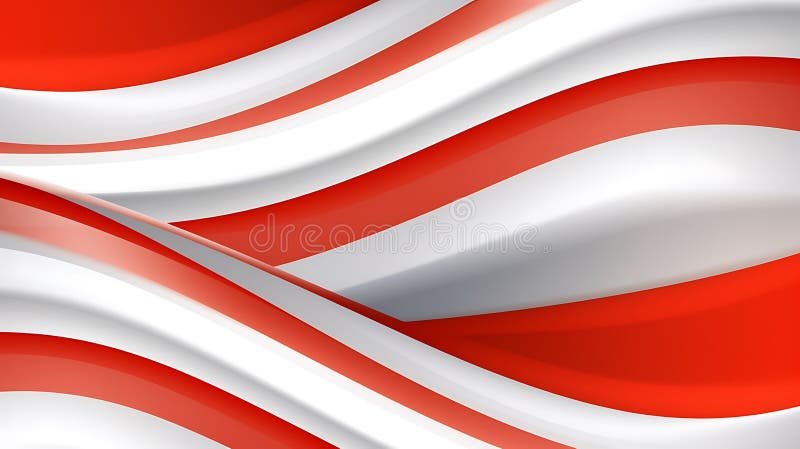 Abstract Red and White Wavy Lines Design Stock Illustration ...