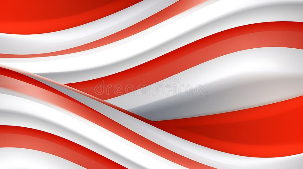 Abstract Red and White Wavy Lines Design Stock Illustration ...