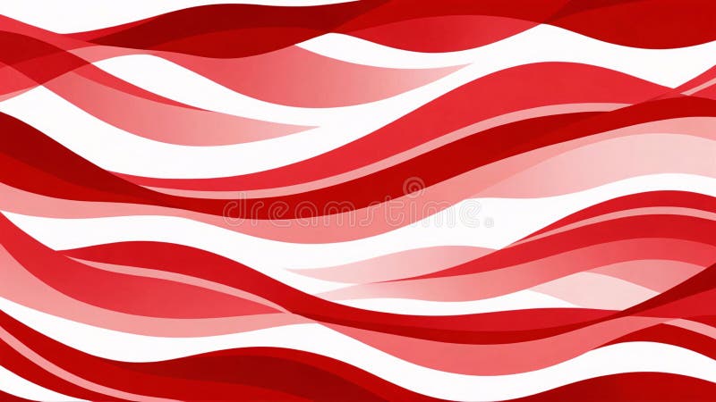 Abstract Red and White Wavy Pattern Background Stock Illustration ...