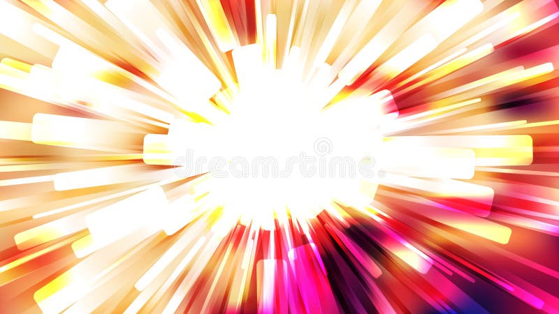 Abstract Red White and Yellow Light Rays Background Stock Vector ...