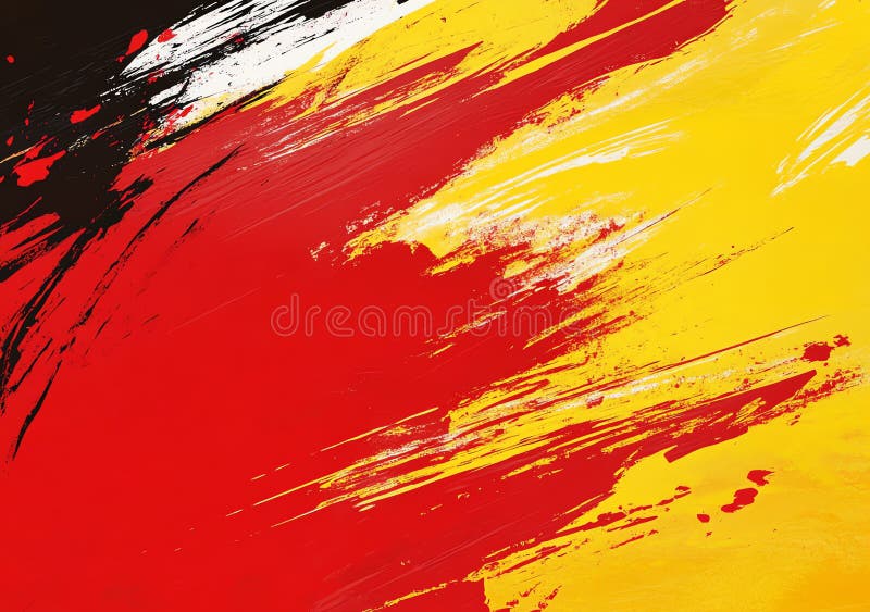 Abstract Red Yellow Black Strokes Background Stock Image - Image of ...