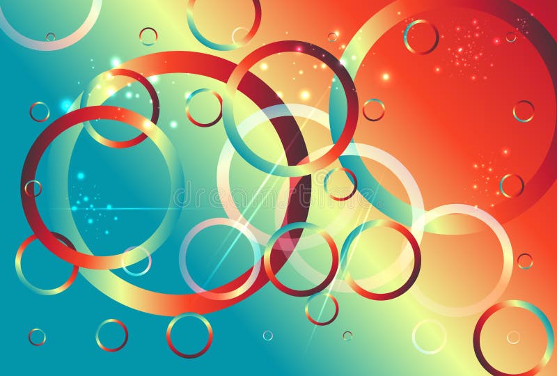 Overlapping Yellow Circles Blue Background Stock Illustrations – 873 ...