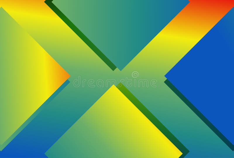 Abstract Red Yellow and Blue Gradient Triangle Arrow Background Design ...