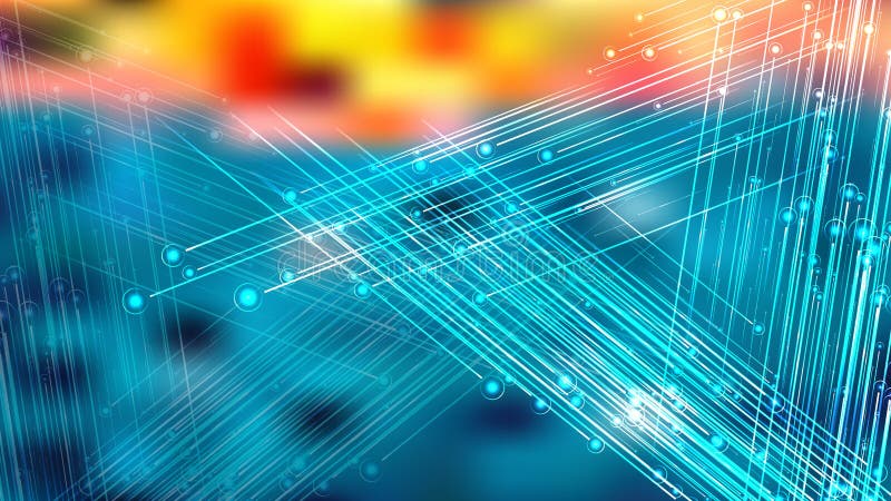 Abstract Red Yellow and Blue Shiny Crossing Lines Background Image ...