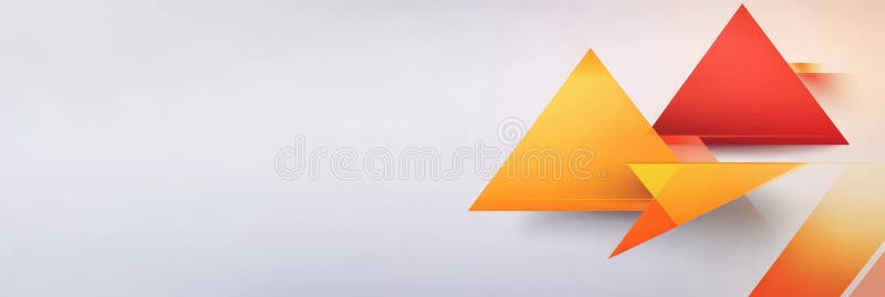 Abstract Red and Yellow Geometric Triangles Vivid Red and Yellow ...