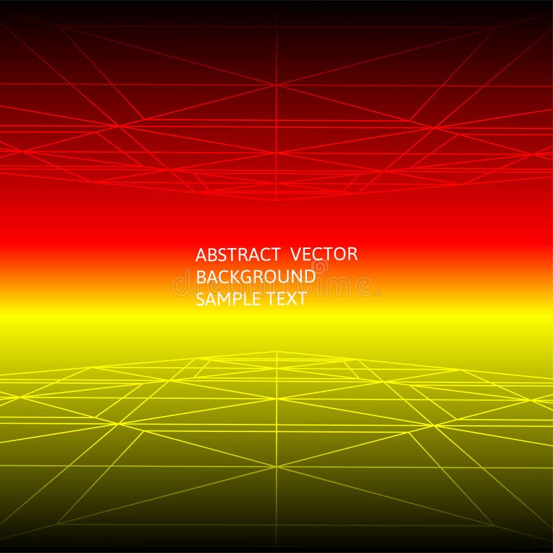 Abstract Red and Yellow Line Geometric Polygonal Background Stock ...