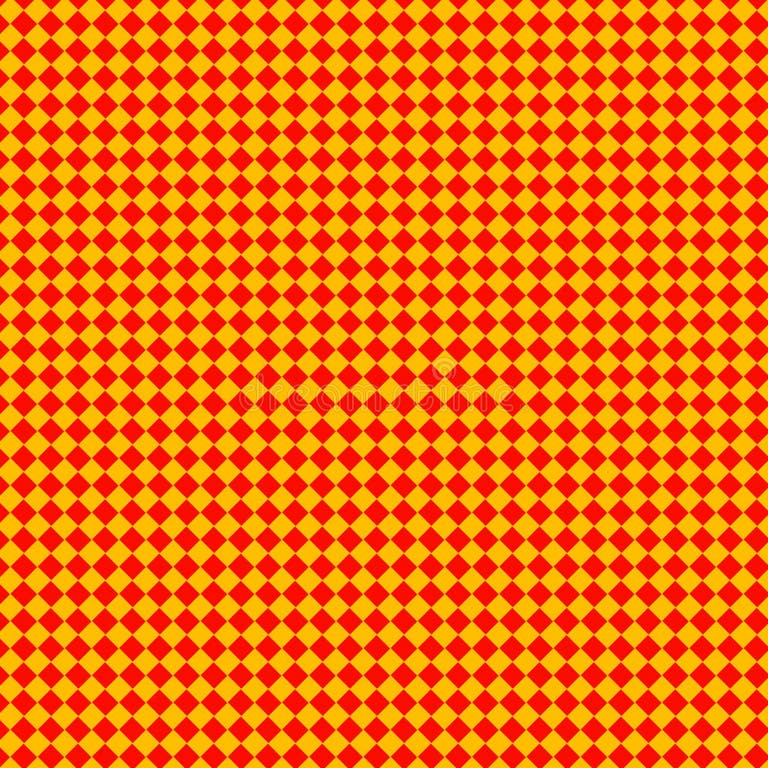 Red and Yellow Seamless Pattern Stock Illustration - Illustration of ...