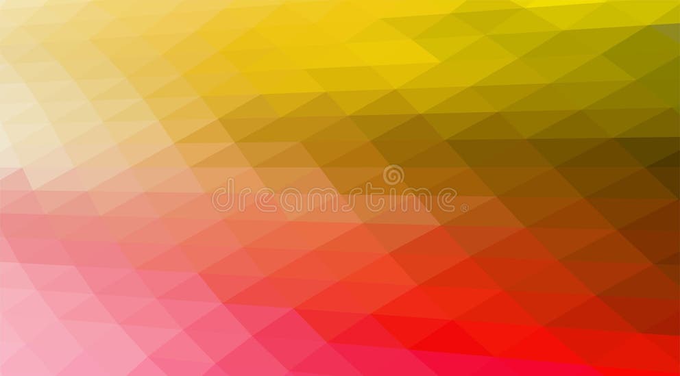 Abstract Red Yellow Vector Gradient Triangles Background Featuring ...
