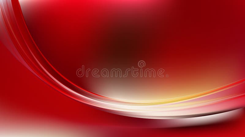 Abstract Red and Yellow Wave Background Template Illustrator Stock ...