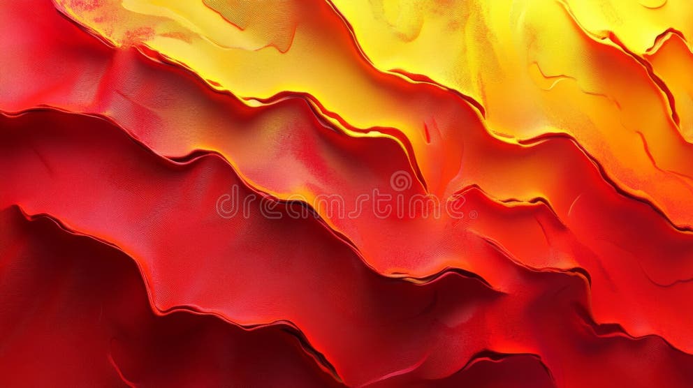 Abstract Red and Yellow Wave Background Texture Stock Illustration ...