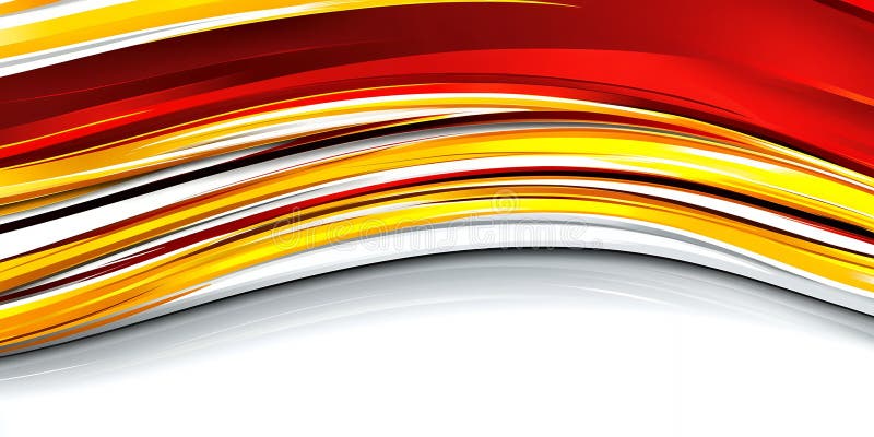 Abstract Red Yellow and White Wave Background Design Dynamic Swirling ...