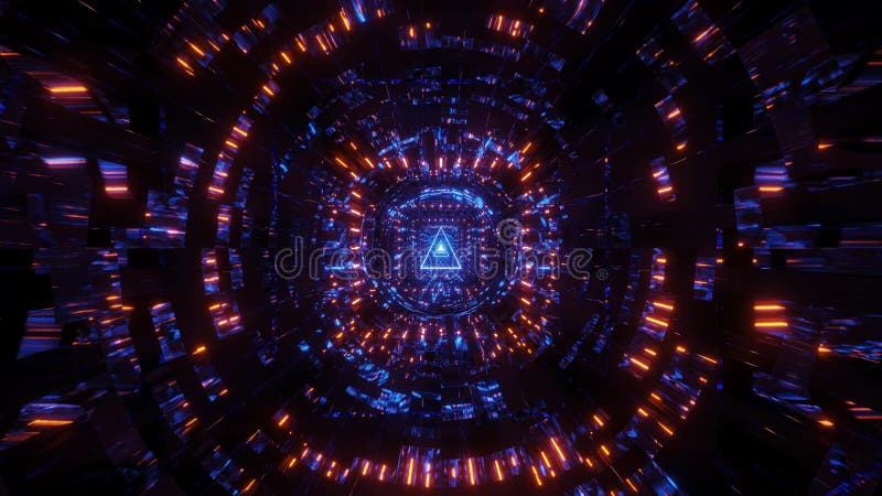 Abstract Reflection Background with Bue Triangle Wireframe Design 3d ...