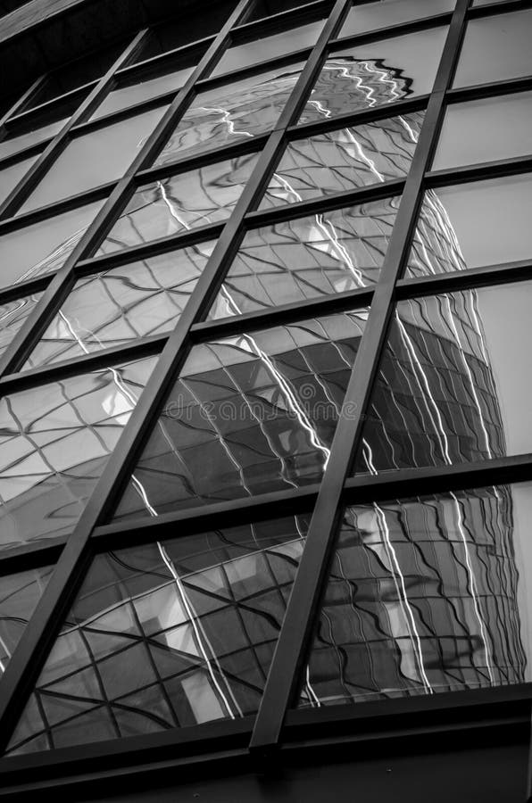 A Black and White Reflection Editorial Photo - Image of city, england ...
