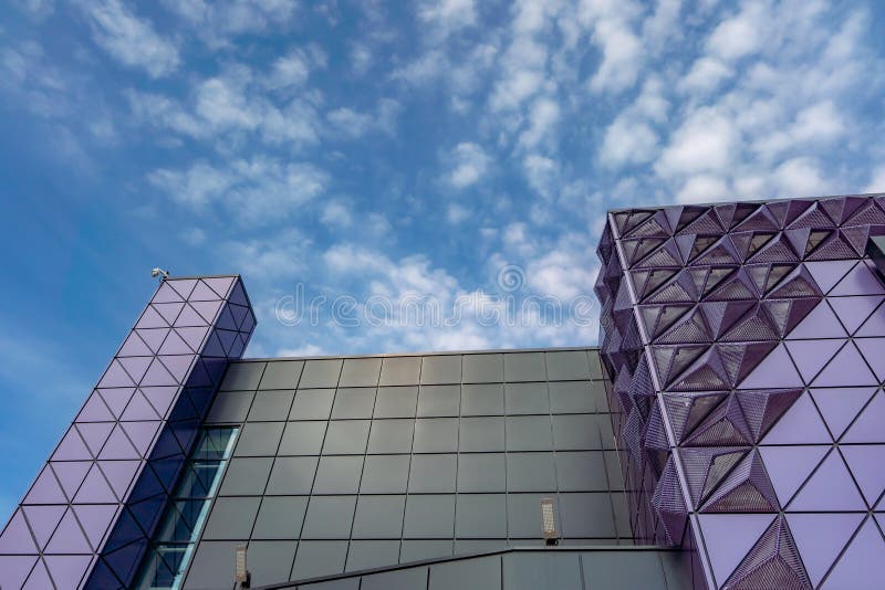 Abstract Reflection of Modern City Facades. Modern Office Building ...