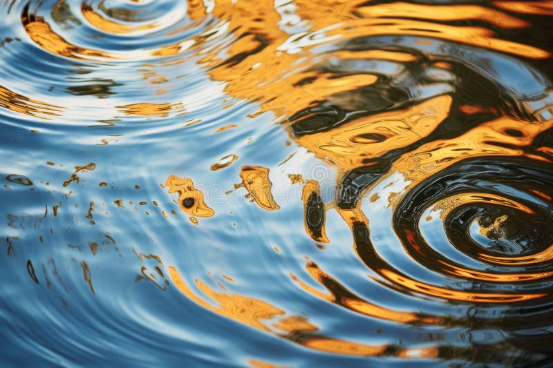 An Abstract Reflection of Ripples and Patterns on the Surface of a Pond ...